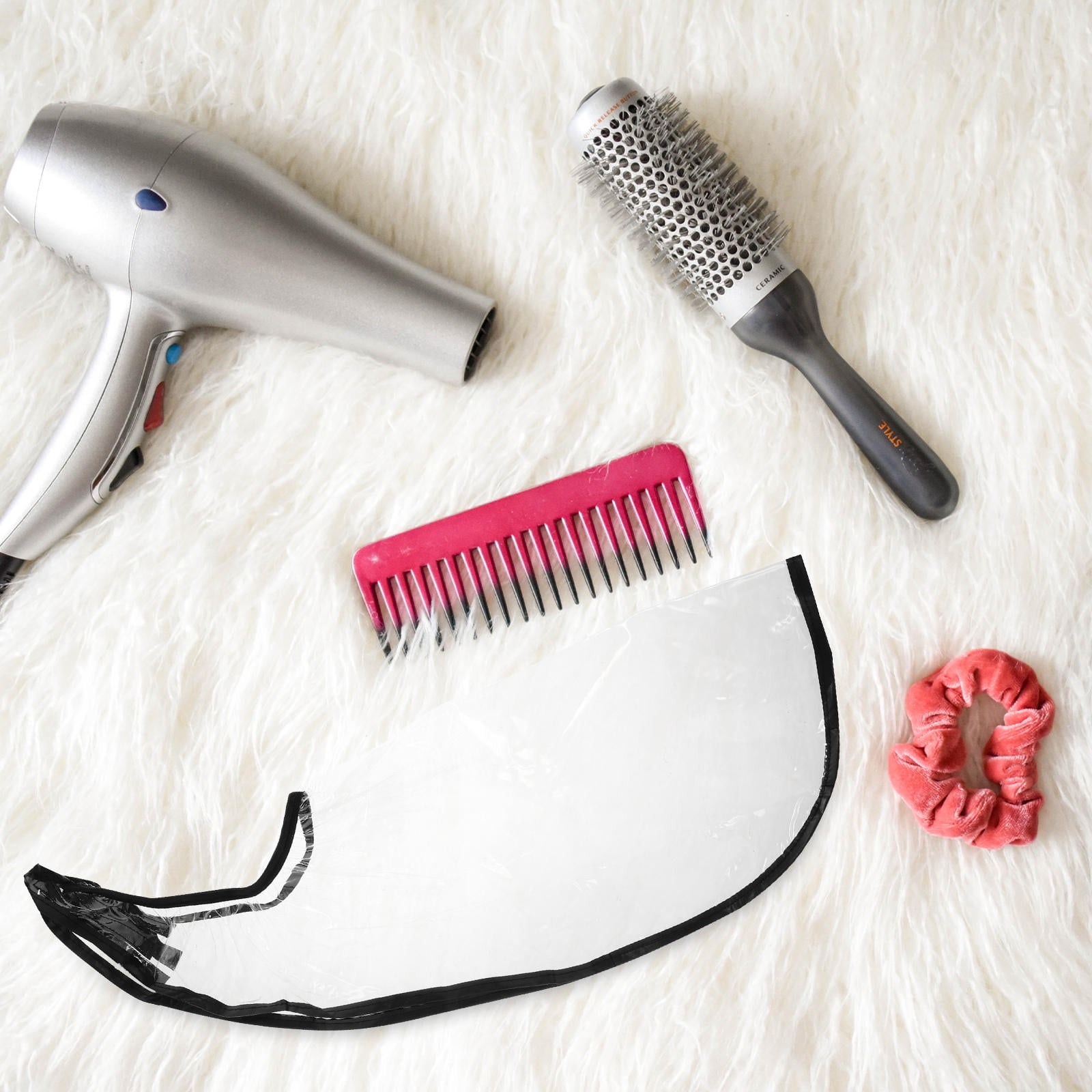 Pawsdot Rinse Hair Funnel Cap Hair Washing Cape for Disabled Protect ...