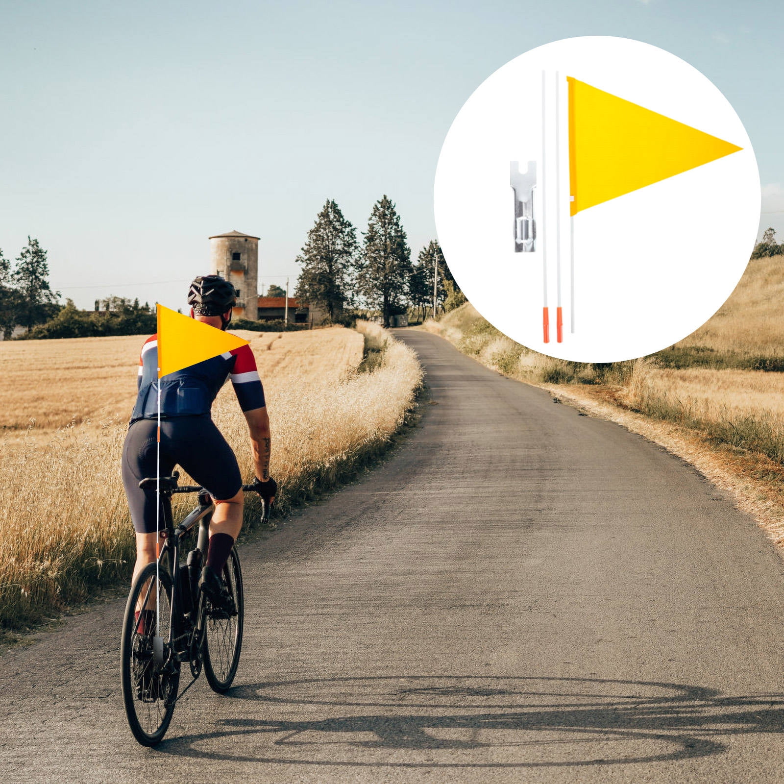 Pawsdot Bike Safety Flag Kids Bicycle Safety Flag Yellow 1 Set ...
