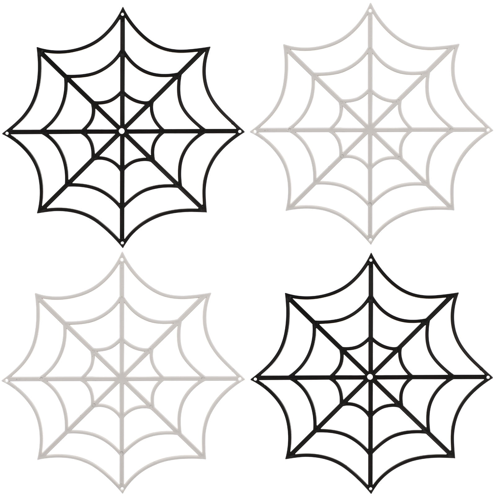 Pawsdot 12Pcs Cobwebs Decorative Spider Webs Assorted Color Durable ...