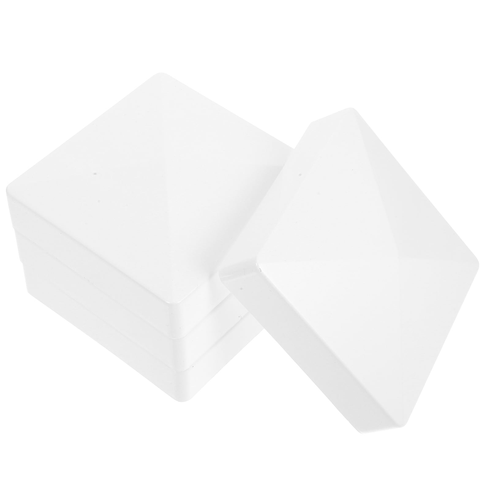 Pawsdot 4Pcs White Fence Post Caps Waterproof Plastic Covers Crack ...
