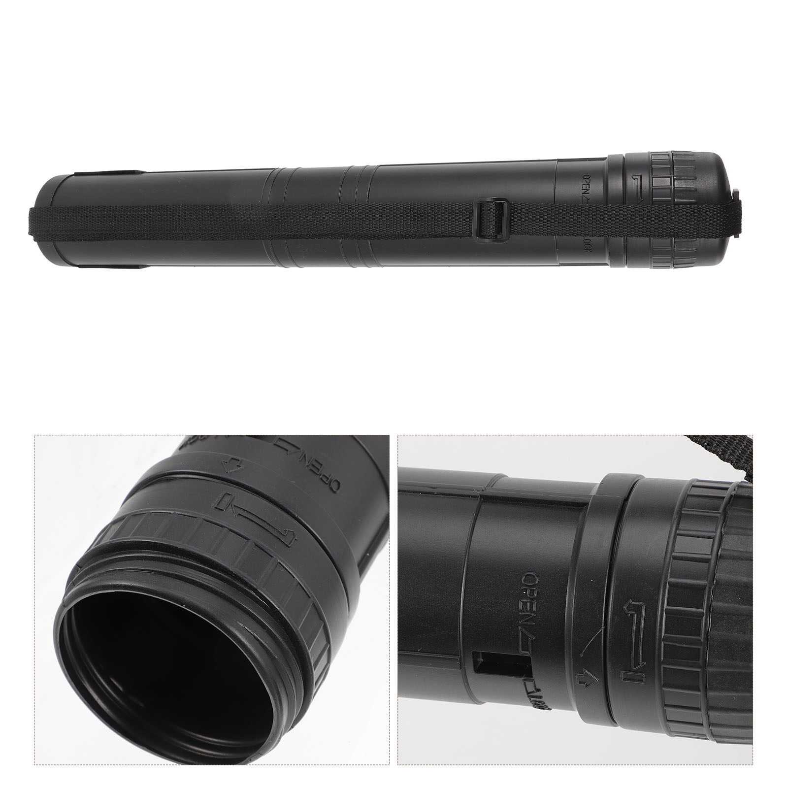 Pawsdot Carrying Tube Telescopic Drawing Tube Black Dustproof ...