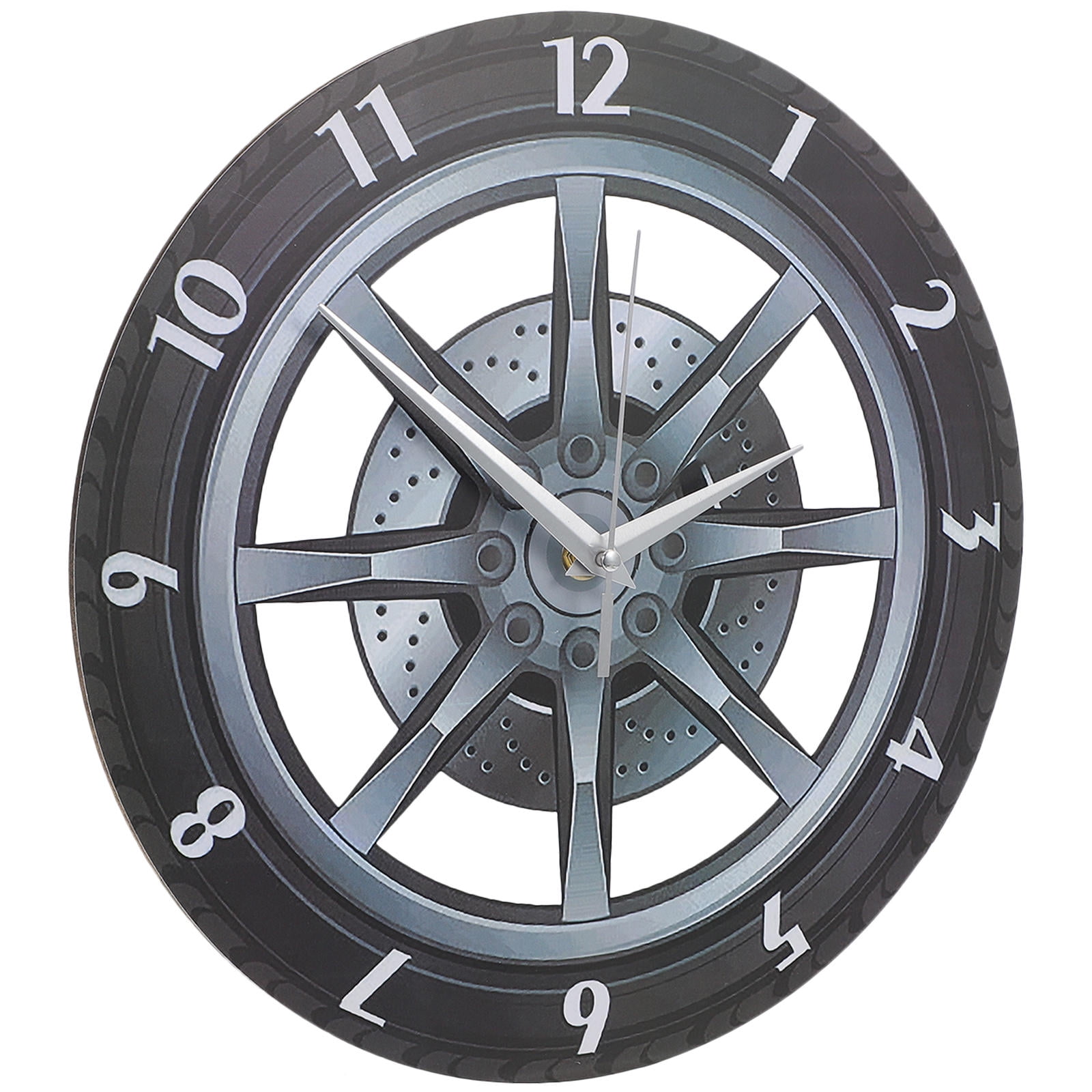 Pawsdot Wheel Shaped Wall Clock Black Acrylic 1Pcs - Walmart.com