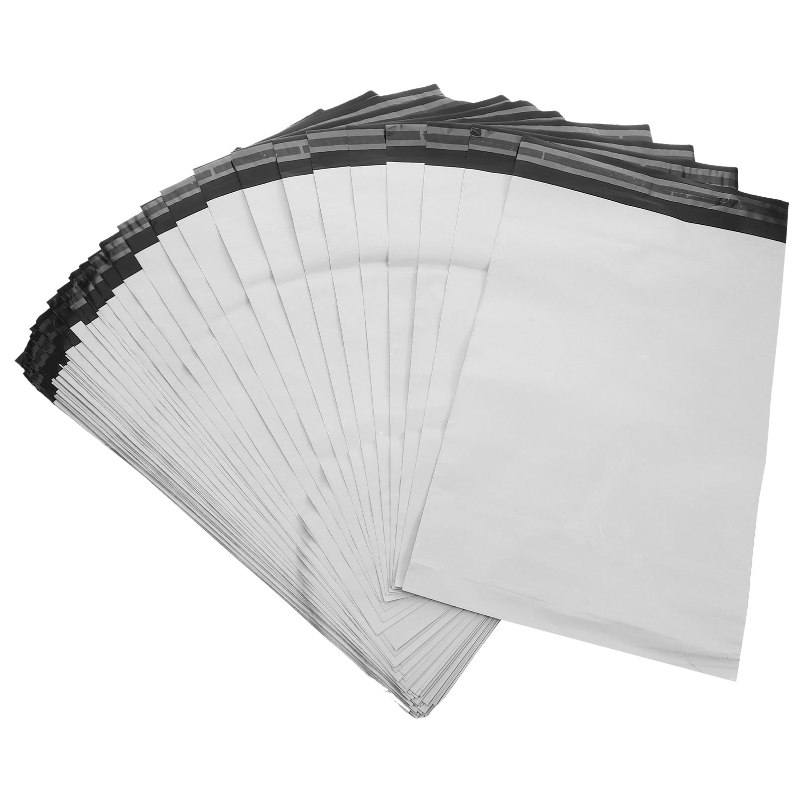 Pawsdot 100Pcs Waterproof Express Bag White Plastic Strong Load ...