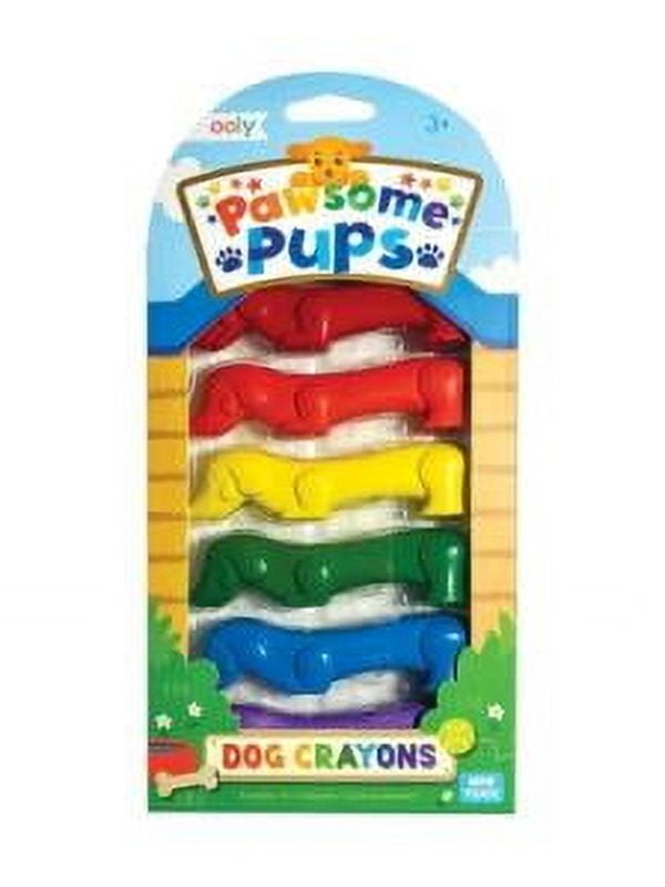 Pawsome Pups Dog Crayons - Set of 6 - Walmart.com