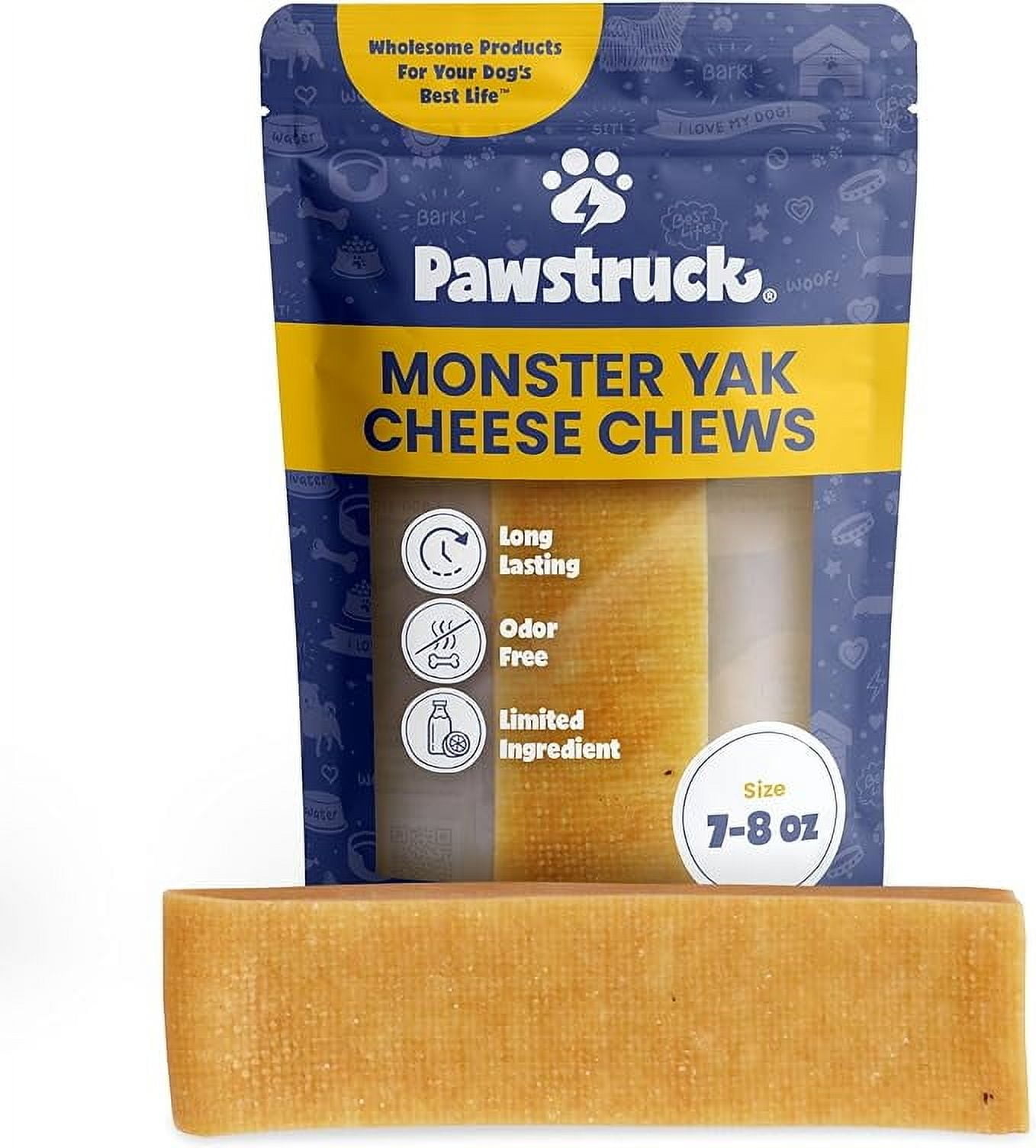 Pawstruck Monster Yak Dog Chew Pet Food (7 to 8 oz.) Natural Himalayan ...