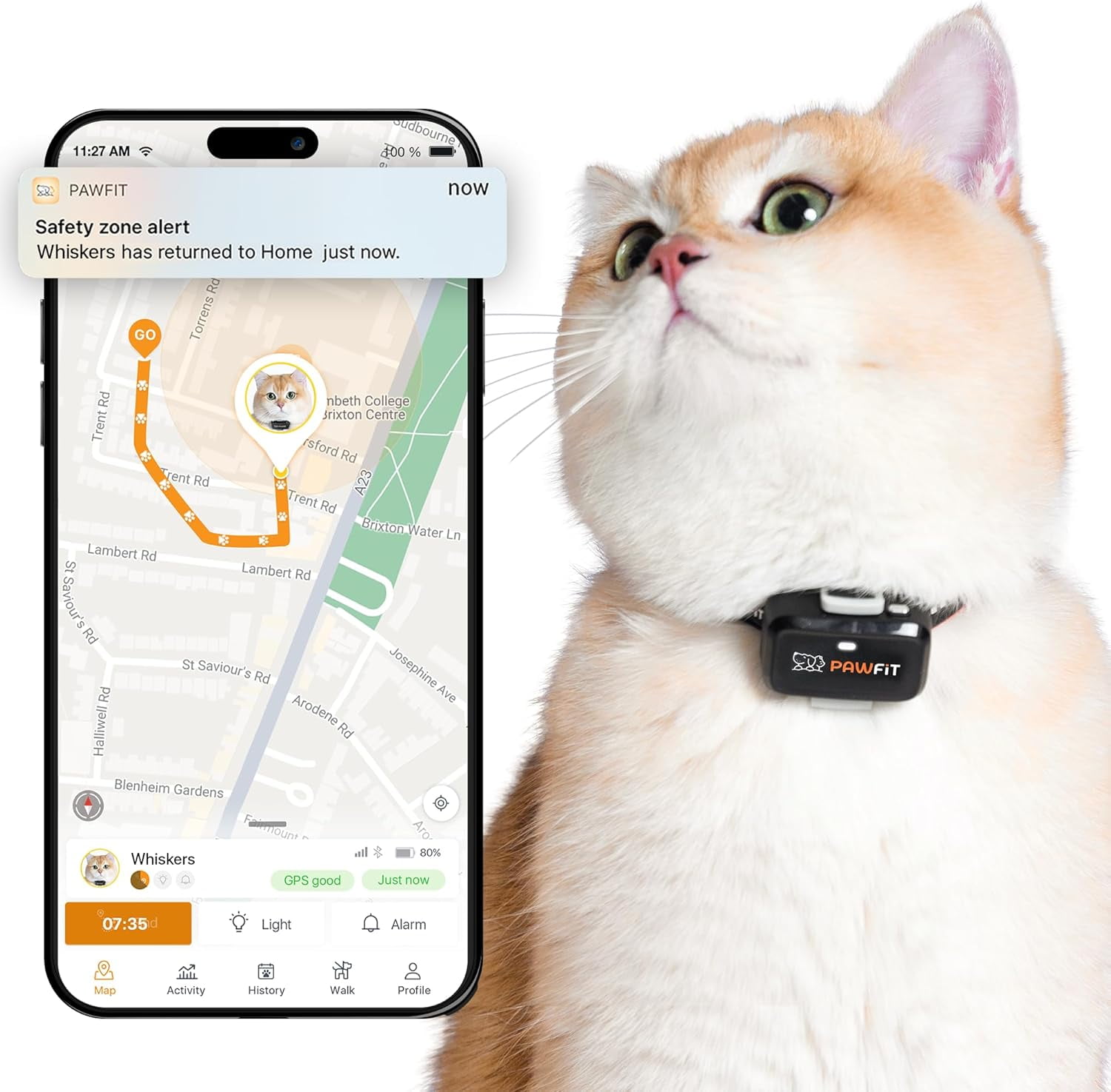 Pawt Lite for Cats 4g GPS Tracker | Ultra-Small