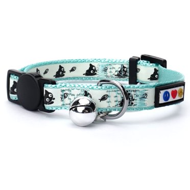 Pawtitas Recycled Cat Collar with Reflective Stitched and Safety Buckle ...