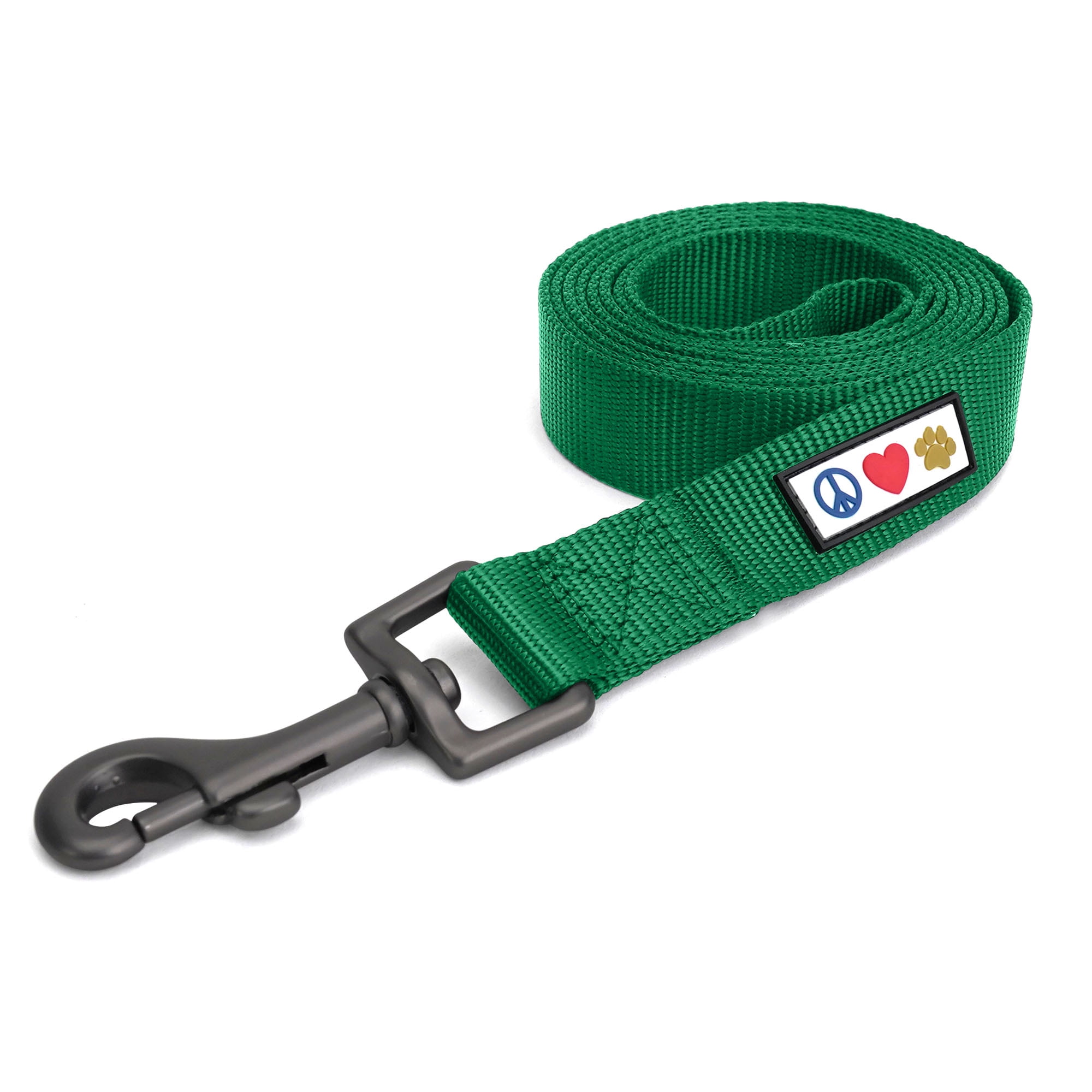 Pawtitas Solid Color Leash - 6ft Long, Lush Green - Great for Medium ...