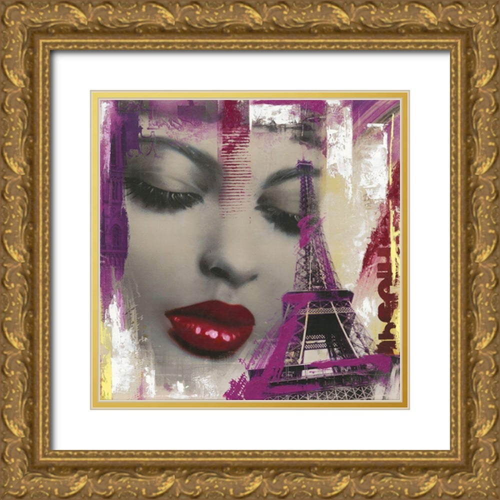 Pax 26x26 Gold Ornate Wood Framed with Double Matting Museum Art Print ...