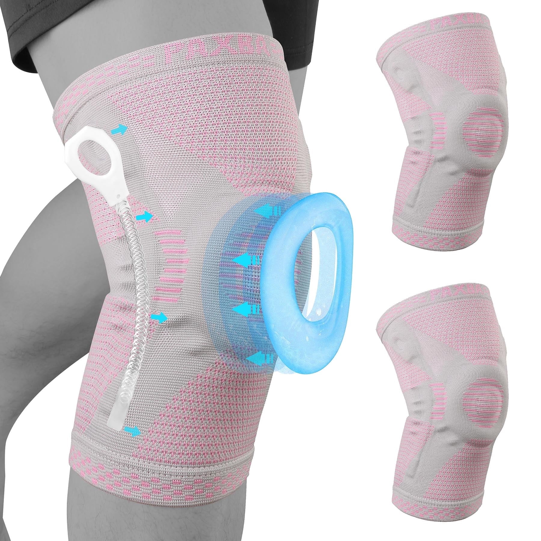 Paxba 2Pcs Professional Knee Brace, Knee Compression Sleeve Support for ...