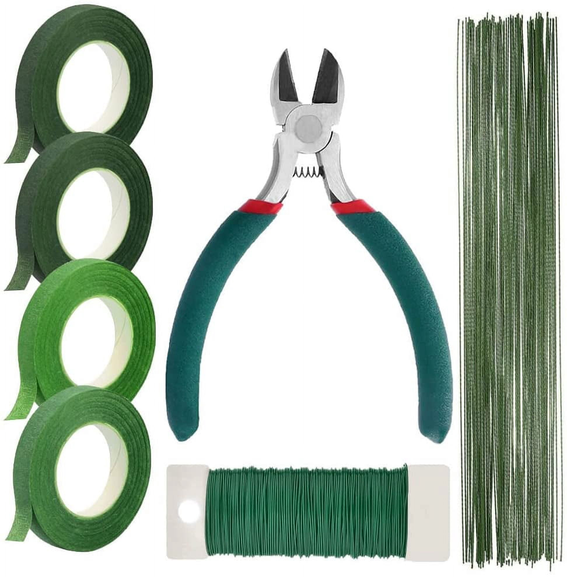 Paxcoo Floral Tape and Floral Wire Arrangement Tools Kit with Wire ...