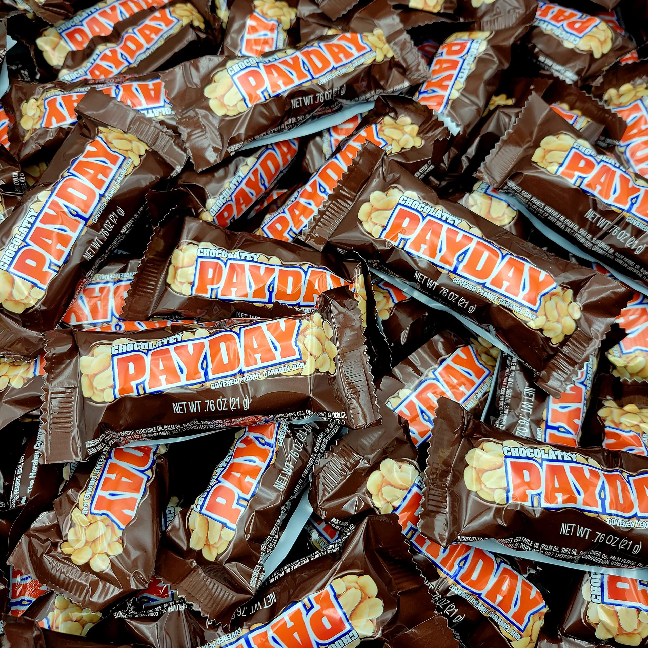 PayDay Chocolaty Peanut & OIF8 Caramel Candy Bars - Snack Size ...