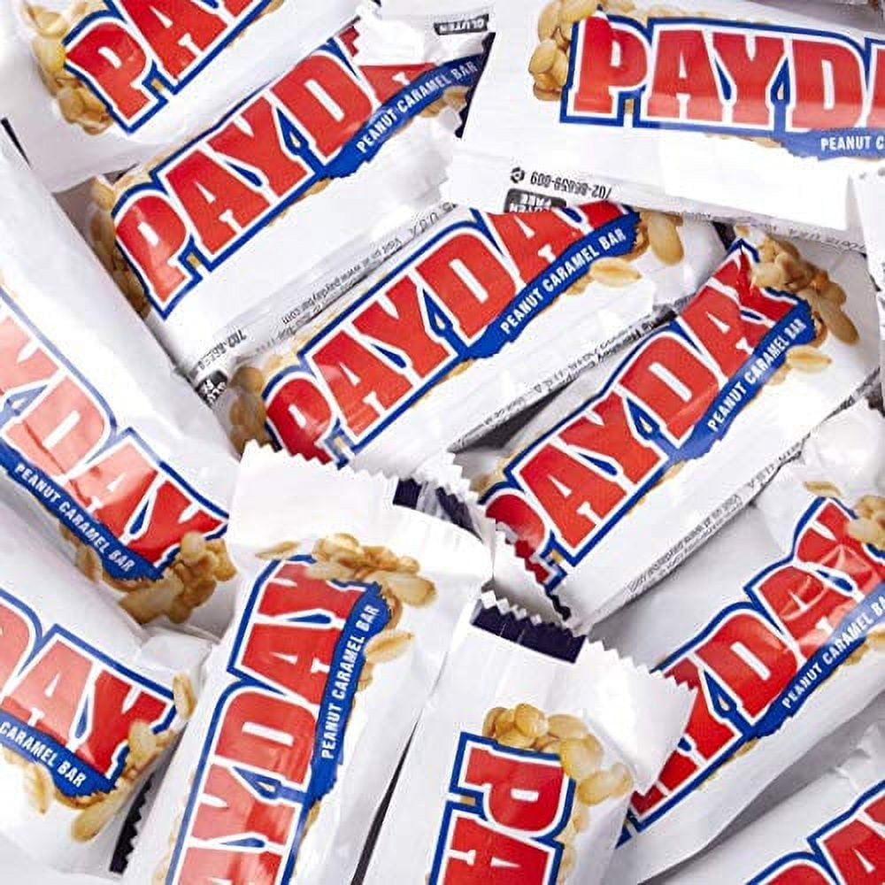 PayDay Snack Size Candy Bars, 2 Pack, 11.6oz Bag (approx 16 pcs ...
