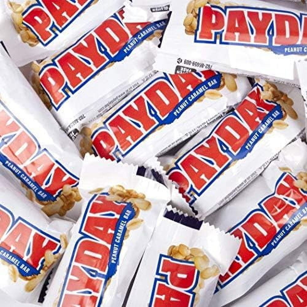 PayDay Snack Size Candy Bars 11.6oz Bag (approx 16 pcs), 4 Pack ...