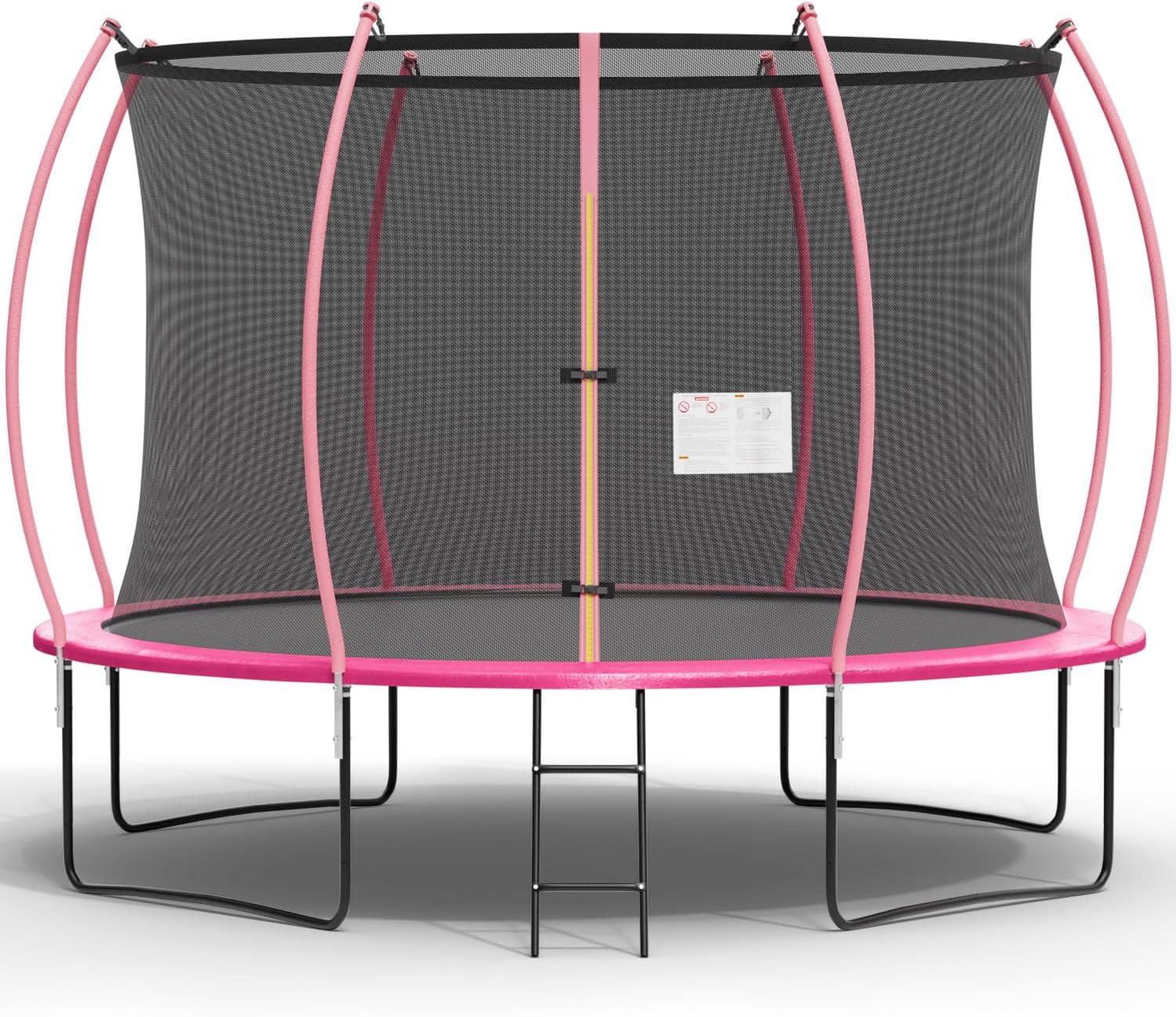 PayLessHere 12 ft New Round Outdoor Trampolines with Enclosed Net for ...