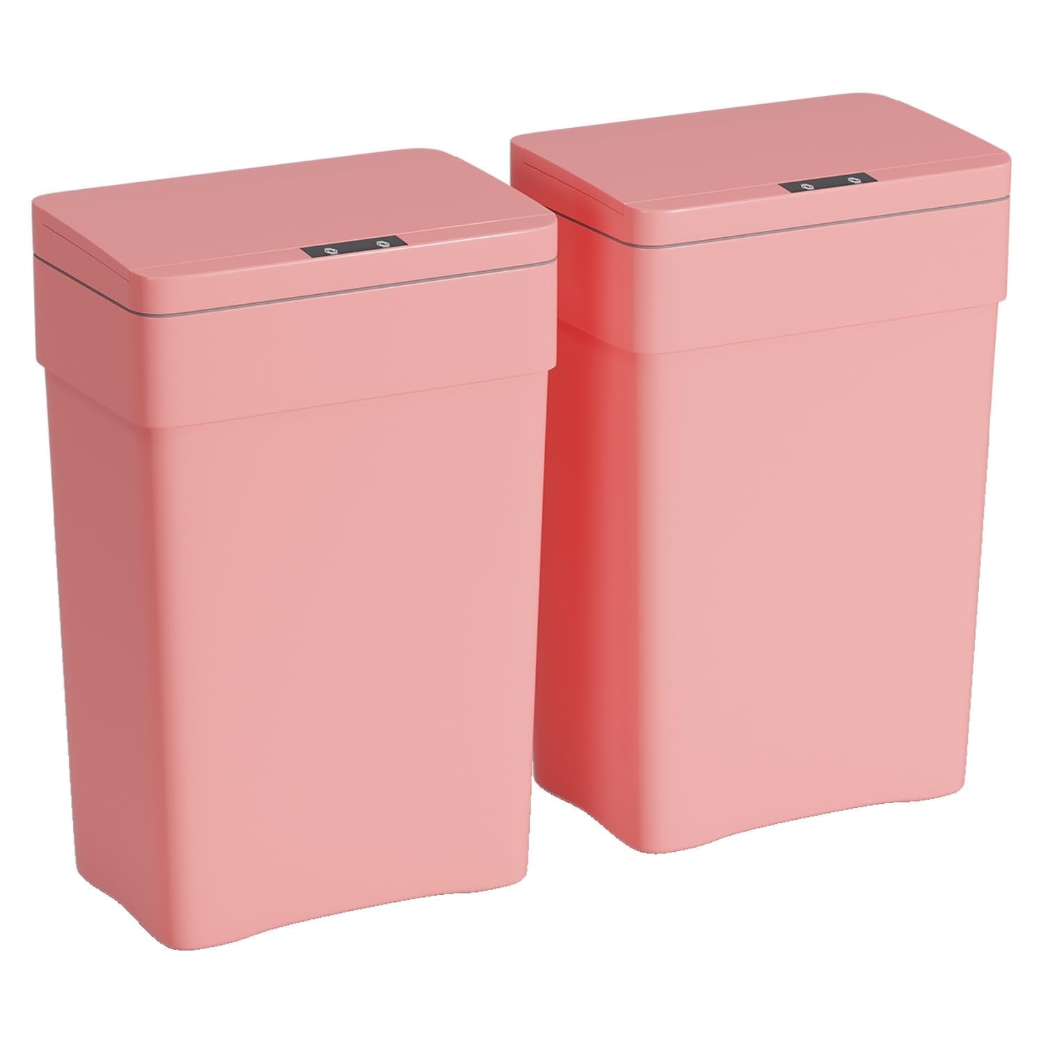 BestOffice 13 gallon Automatic Plastic Trash Can with Lid, Touch Free ...