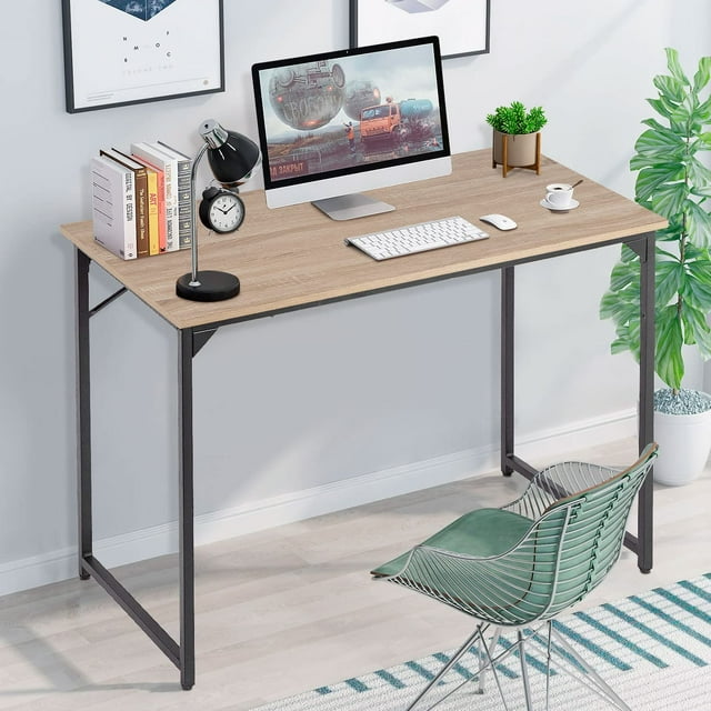 PayLessHere 39 inch Computer Desk,Sturdy Laptop Table for Home Office ...