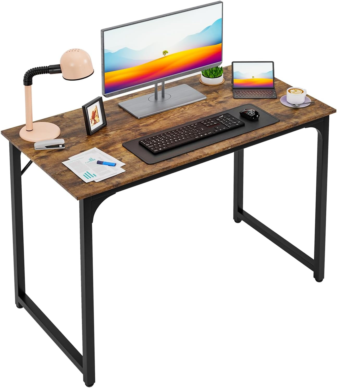 PayLessHere 39 inches Computer Desk, Modern Writing Desk, Simple Study ...