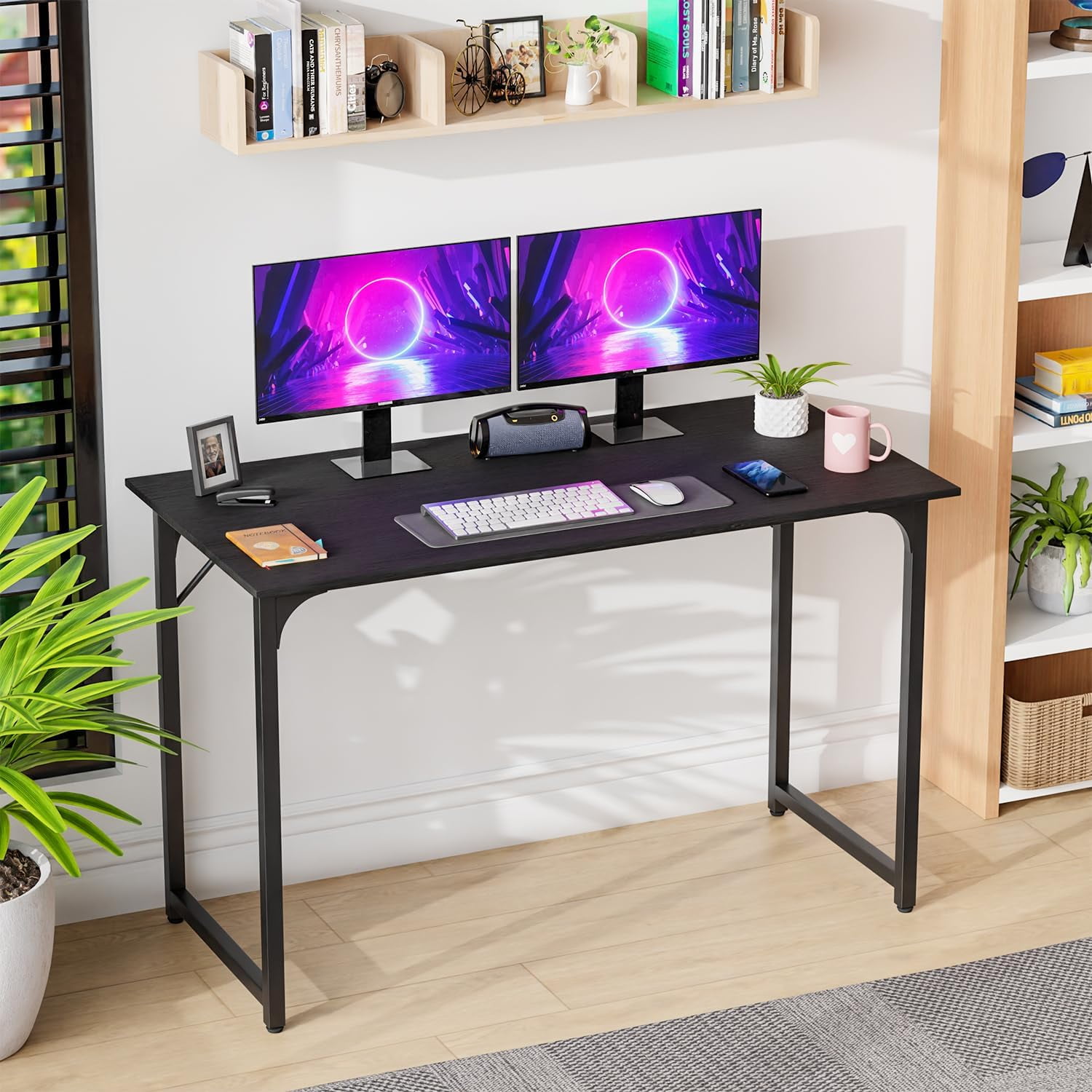 PayLessHere 47 Inch Computer Desk Adjustable Sturdy Laptop Table For PayLessHere 47 Inch Computer Desk Adjustable Sturdy Laptop Table For