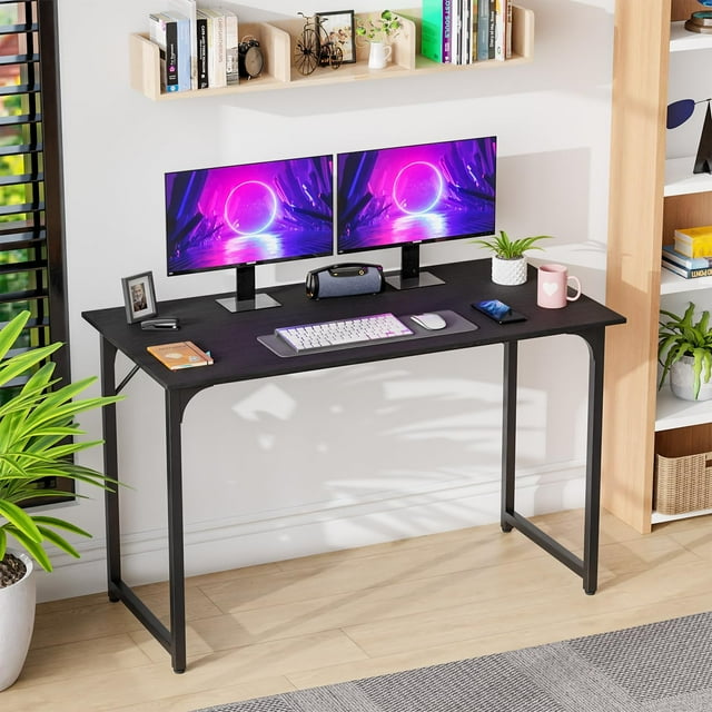 PayLessHere 47 inch Computer Desk, Adjustable Sturdy Laptop Table for ...