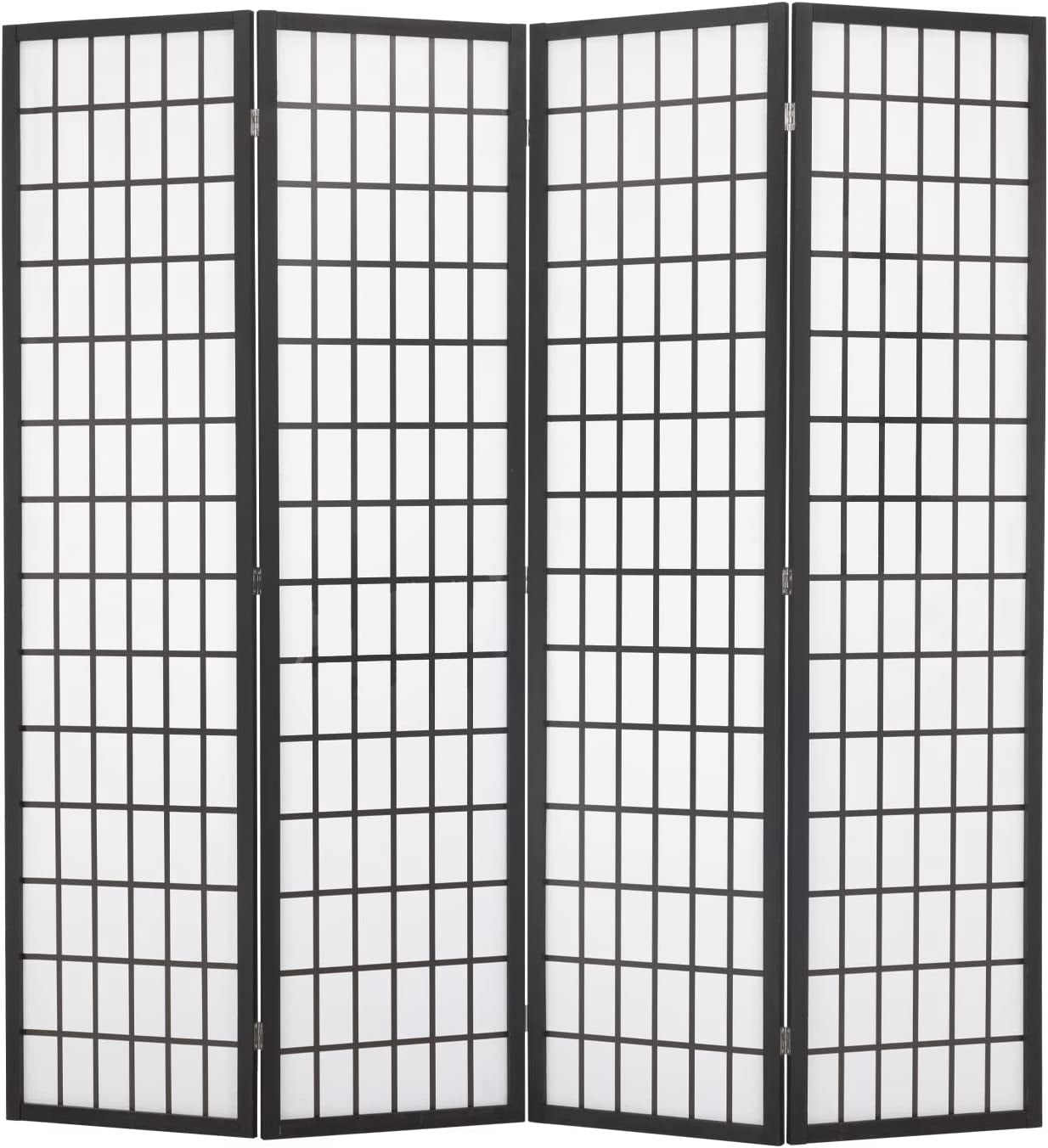 PayLessHere 6Ft Room Divider 4 Panel Folding Privacy Divider Wall ...