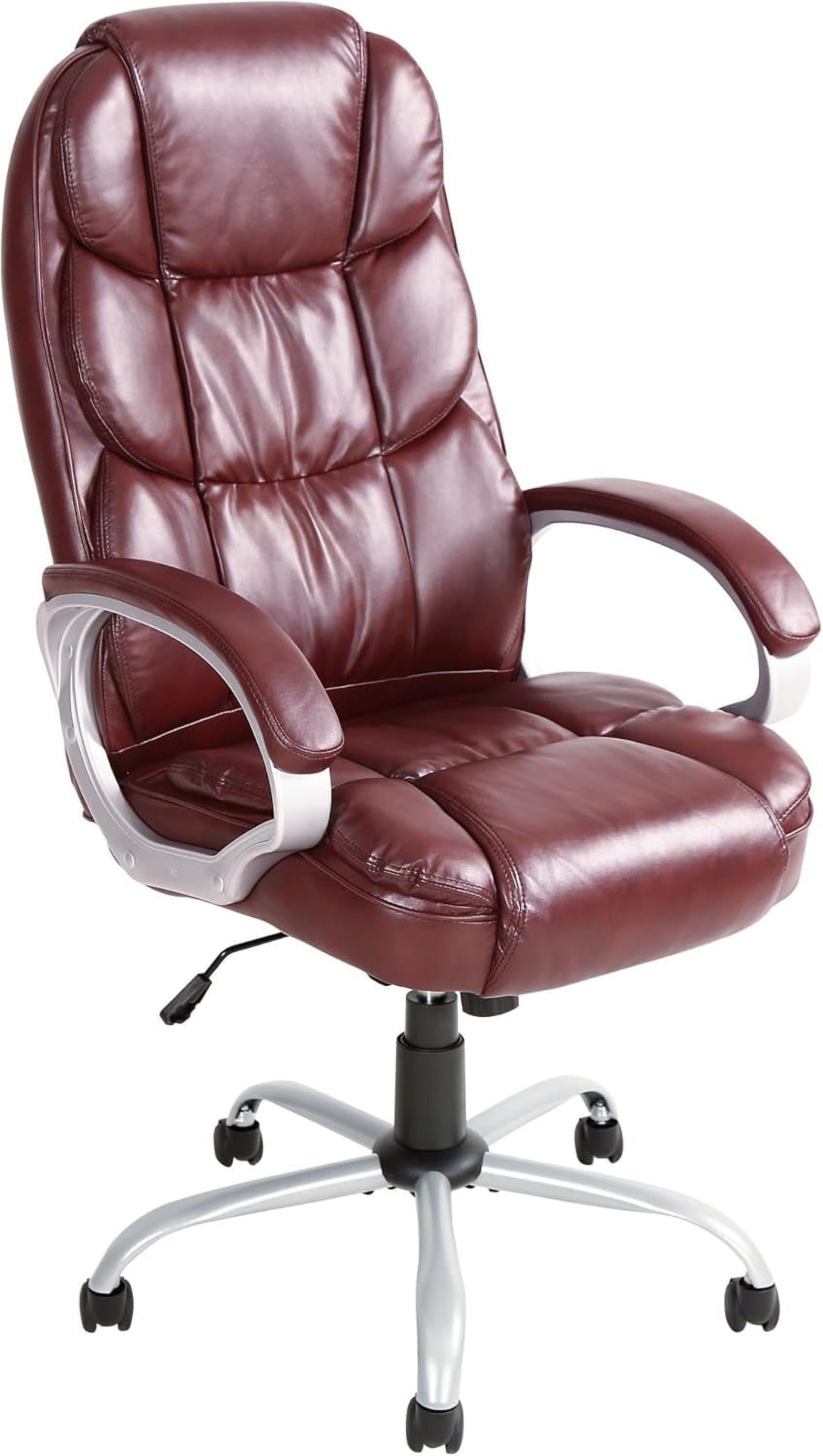 PayLessHere Brown Executive Office Chair - Ergonomic High Back w/Lumbar ...