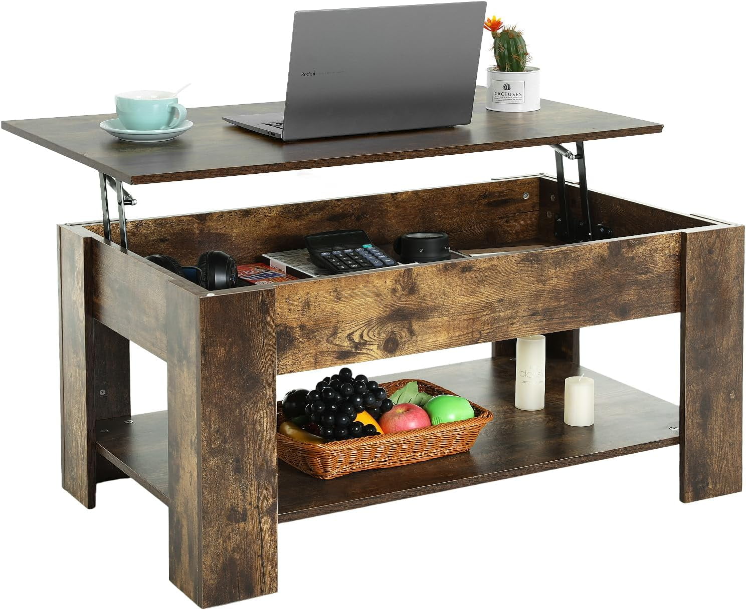 PayLessHere Coffee Table Lift Top Coffee Tables with Hidden Compartment ...