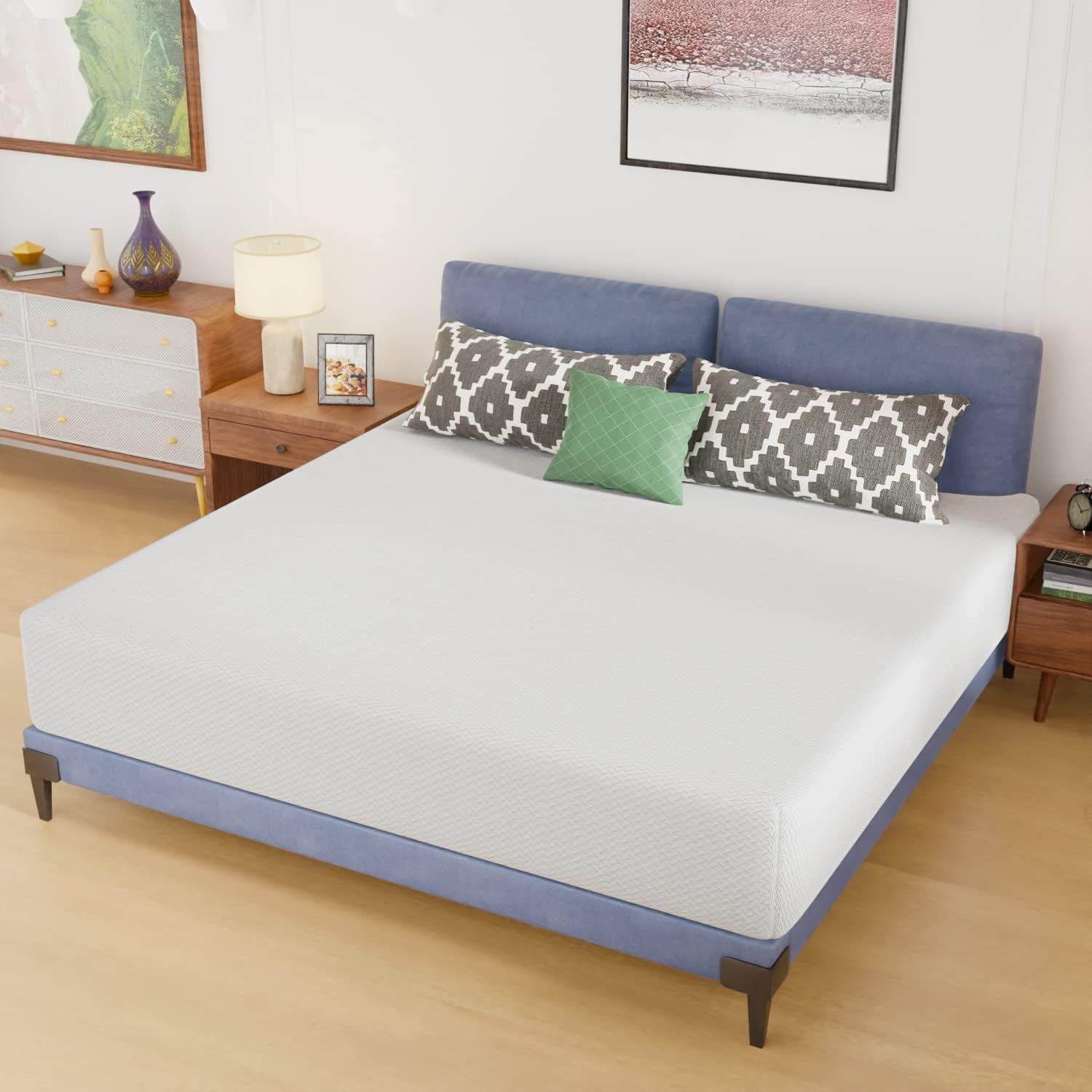 PayLessHere King Size Mattress 12 Inch Base Foam Mattress,Fiberglass ...