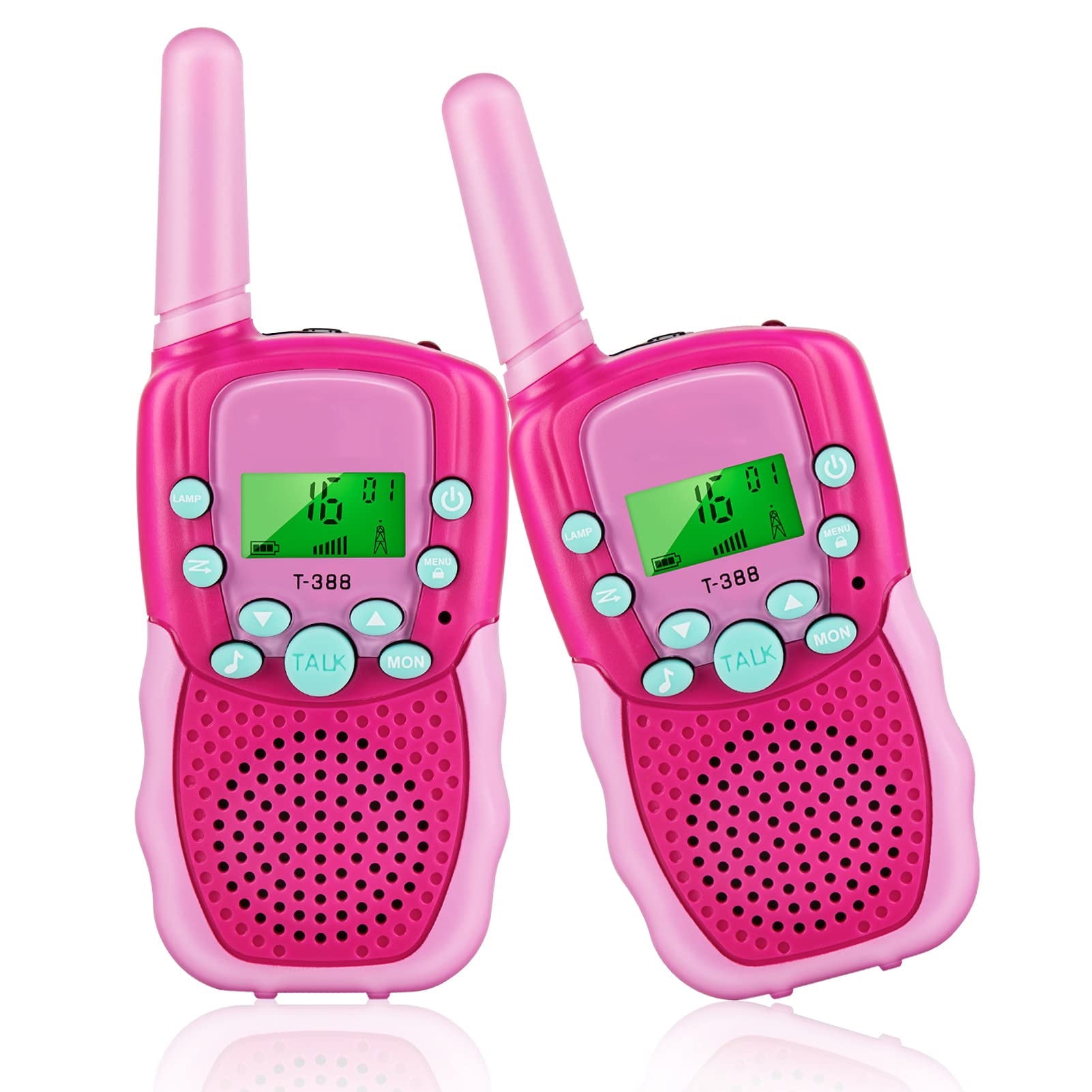 PayUSD 2 Pack Walkie Talkie for Kids 22 Channels 2 Way Radio with ...