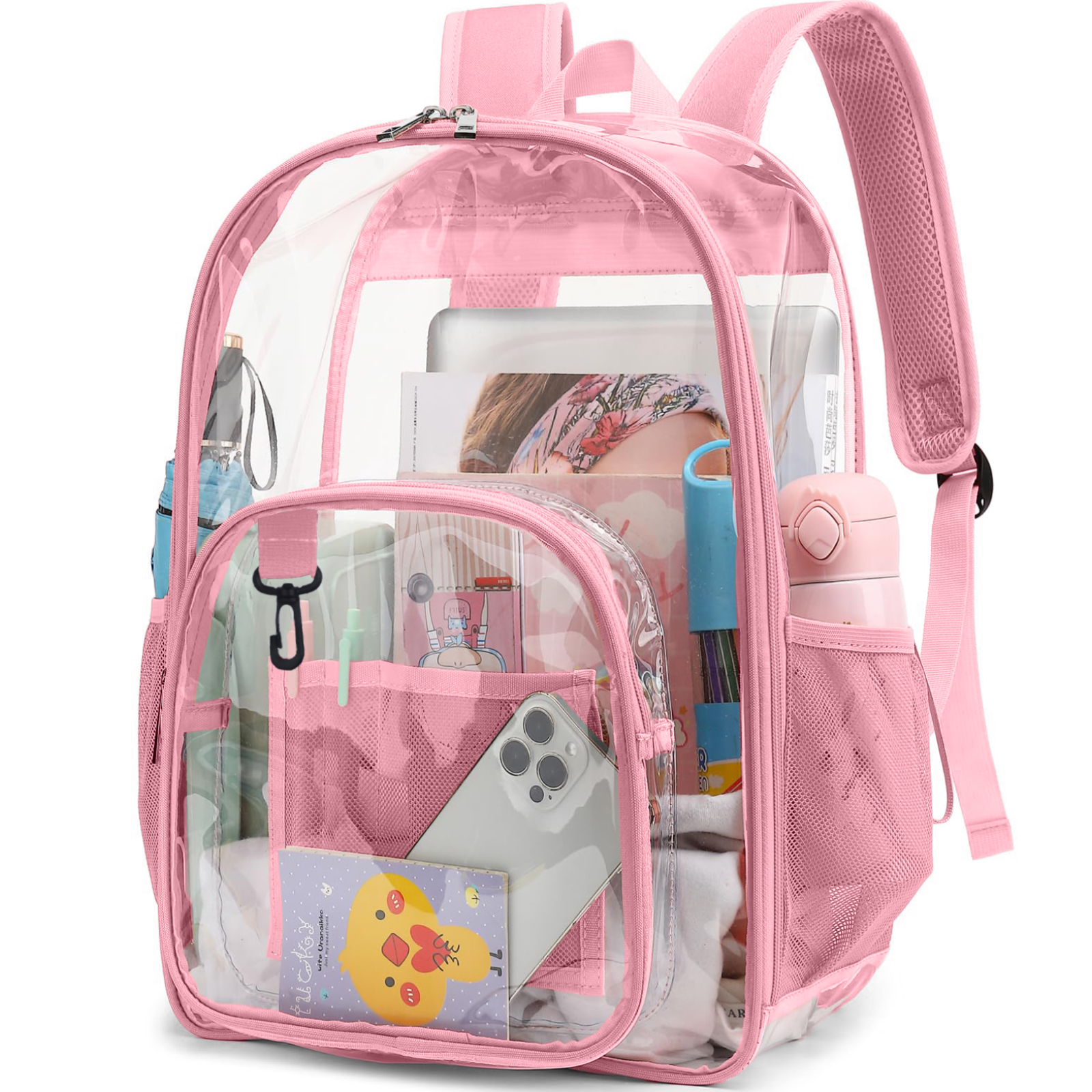 Sanmadrola New Clear Backpack Clear Bag Heavy Duty Waterproof ...