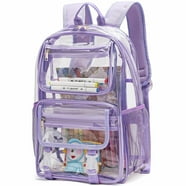 Tinyat Clear Backpack Heavy Duty Large Waterproof Transparent Stadium ...