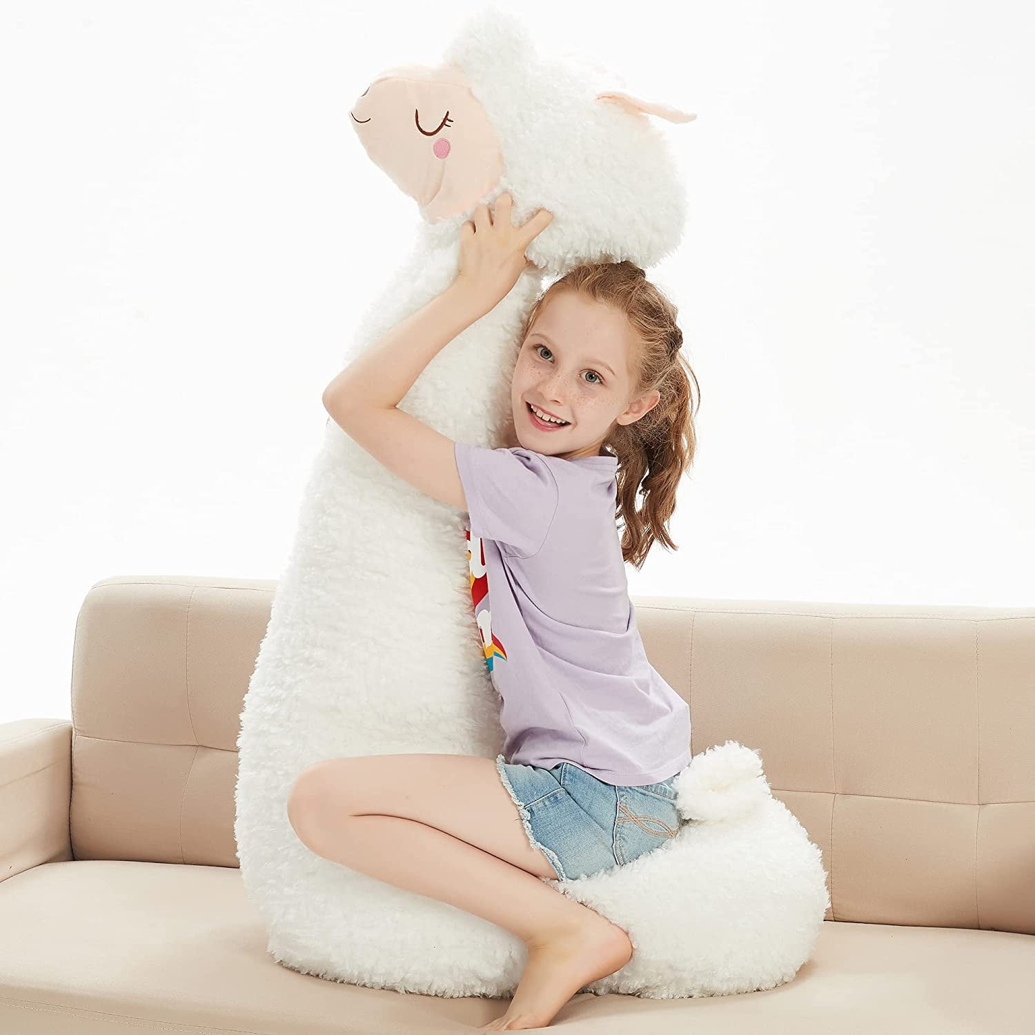 PayUSD Cute Alpaca Giant Long Body Pillow Stuffed Animals Plush Toys ...