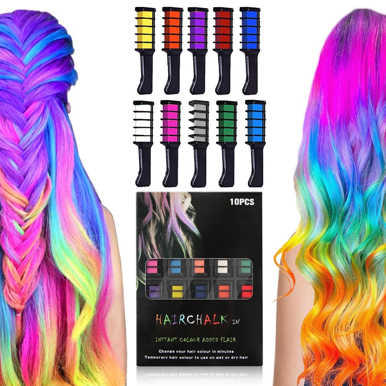 PayUSD Hair Chalk Comb for Girls Temporary Hair Color Dye for Kids ...