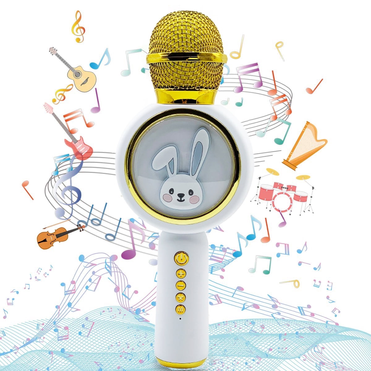 PayUSD Karaoke Microphone for Kids, Bluetooth Microphone Boy Girls Toys ...