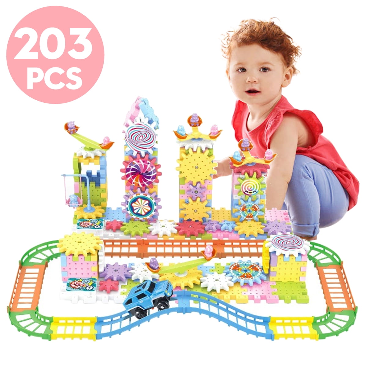 PayUSD Kids Building Blocks Set Toys for Boys Girls Interlocking STEM ...