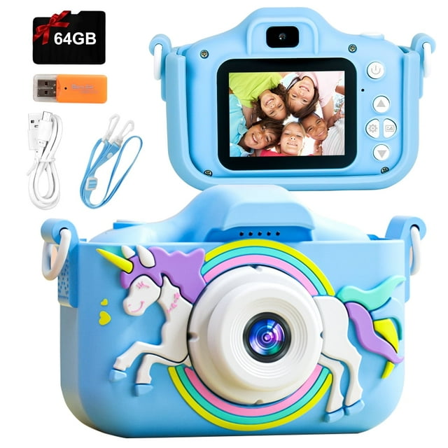 PayUSD Kids Selfie Camera 64GB 1080HD Unicorn, Perfect Gift for Boys ...