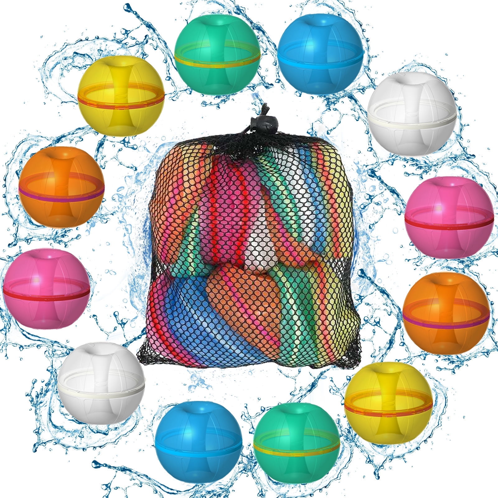 PayUSD Reusable Water Balloons for Kids Adults Donut Water Ball ...
