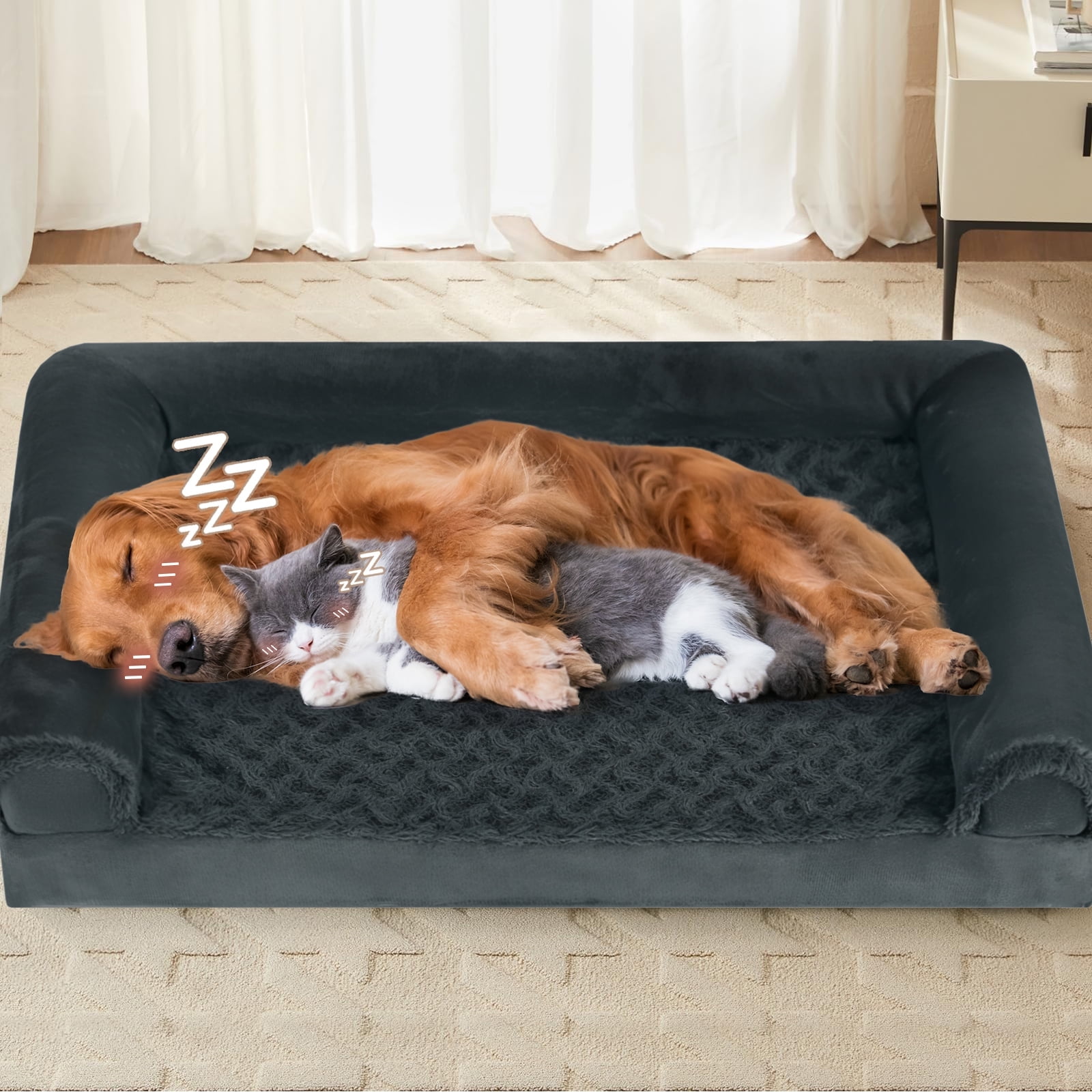 PayUSD XXL Dog Beds for Extra Large Dogs Waterproof Orthopedic Dog Bed ...