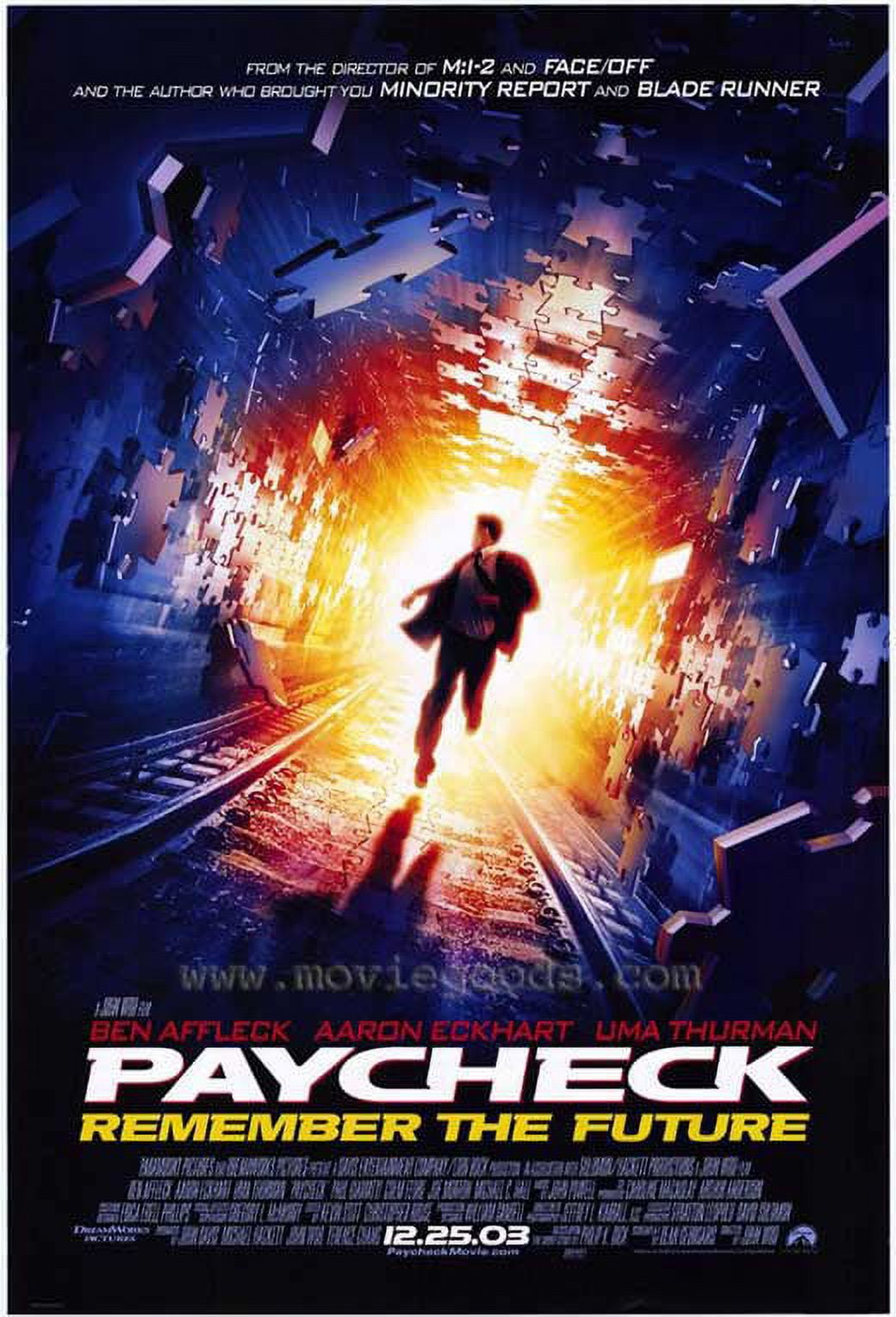 Paycheck - movie POSTER (Style A) (11" x 17") (2003) - Walmart.com