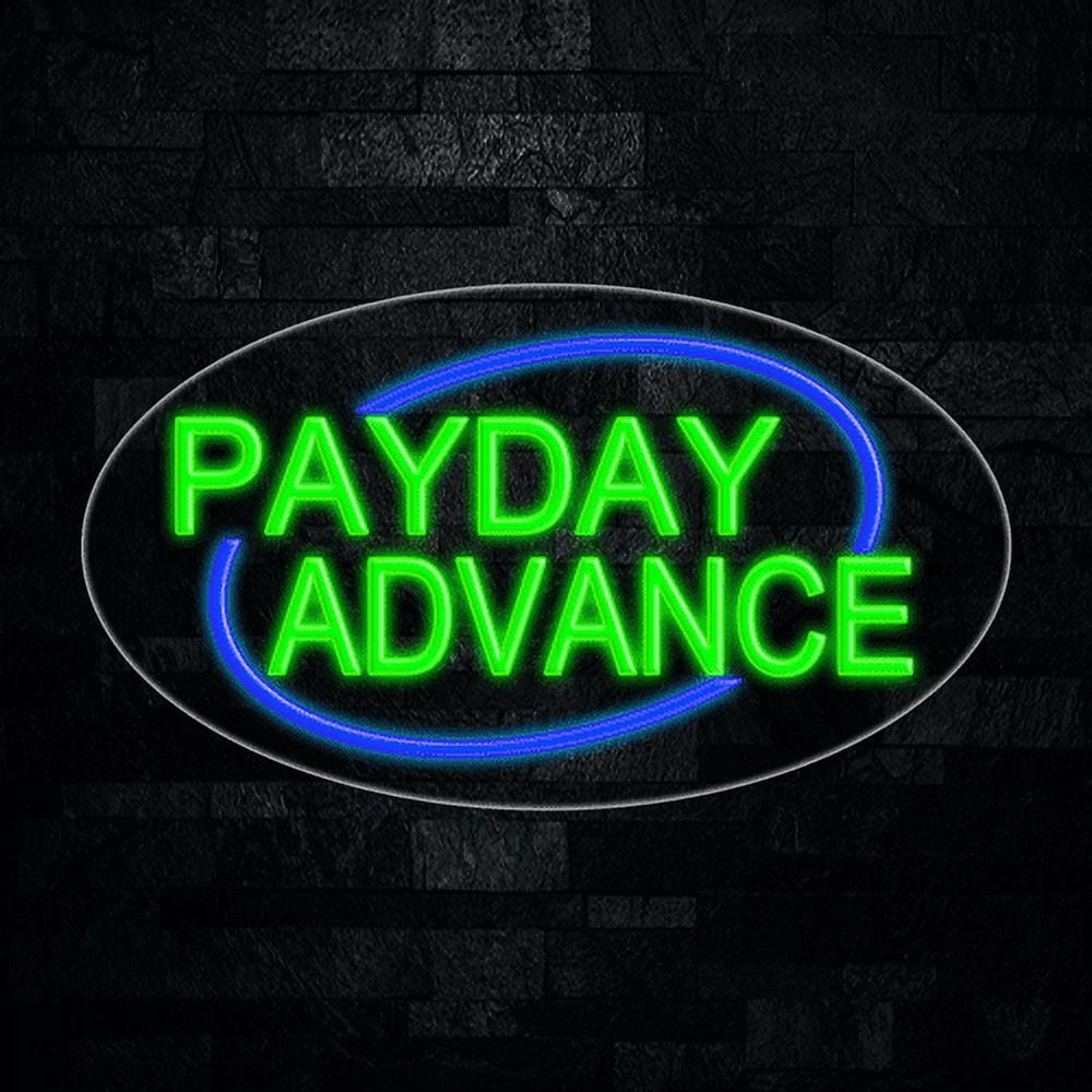 Payday Advance LED Neon Sign 28"L x 16"H #34118 - Walmart.com