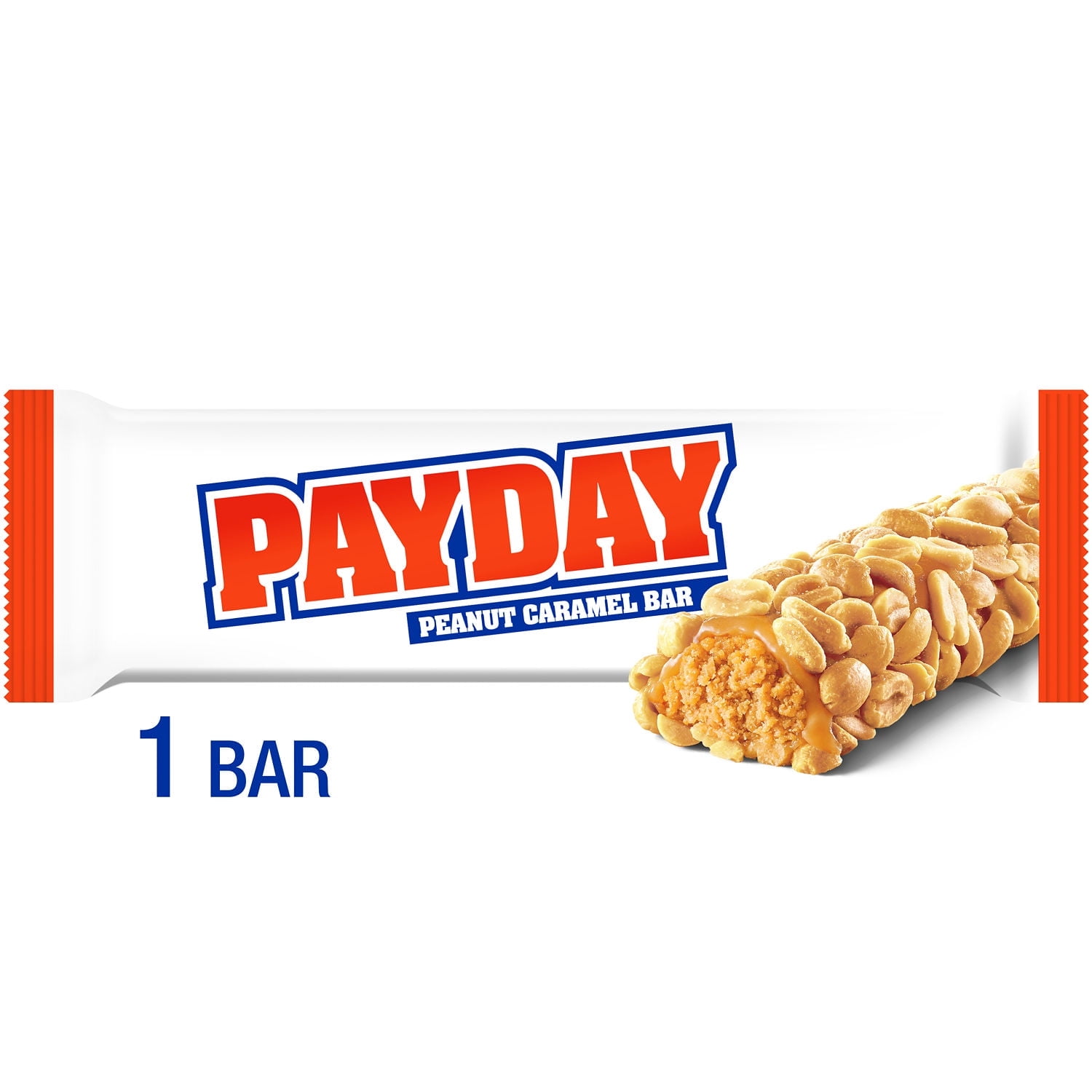 Payday Peanut Caramel Candy, Bar 1.85 oz - Walmart.com