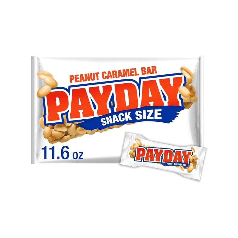 Payday Peanut Caramel Snack Size Candy,(1PACK), - Walmart.com