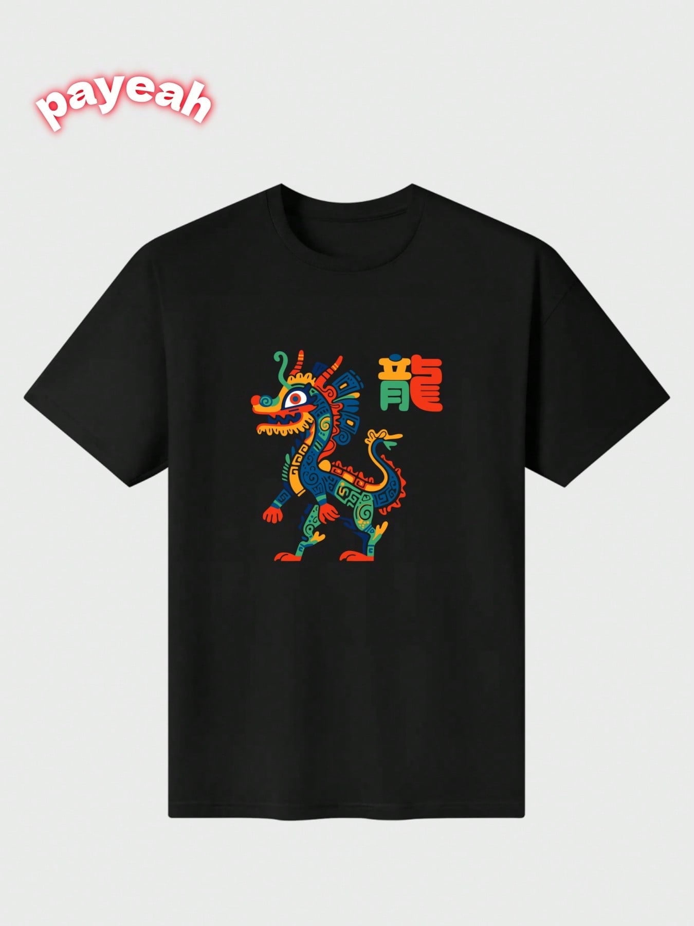 Payeah Chinese Dragon Japanese Dragon Asia Casual Digital Print Pure ...