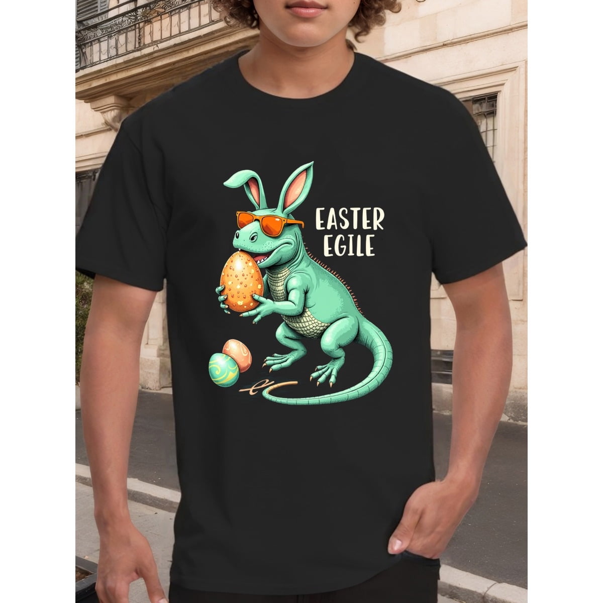 Payeah Slogans Flower Letter Casual Digital Print Pure Heavy Cotton T ...