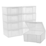 Paylak 12 Clear Acrylic Boxes with Lids for Organizing Jewelry, Beads ...