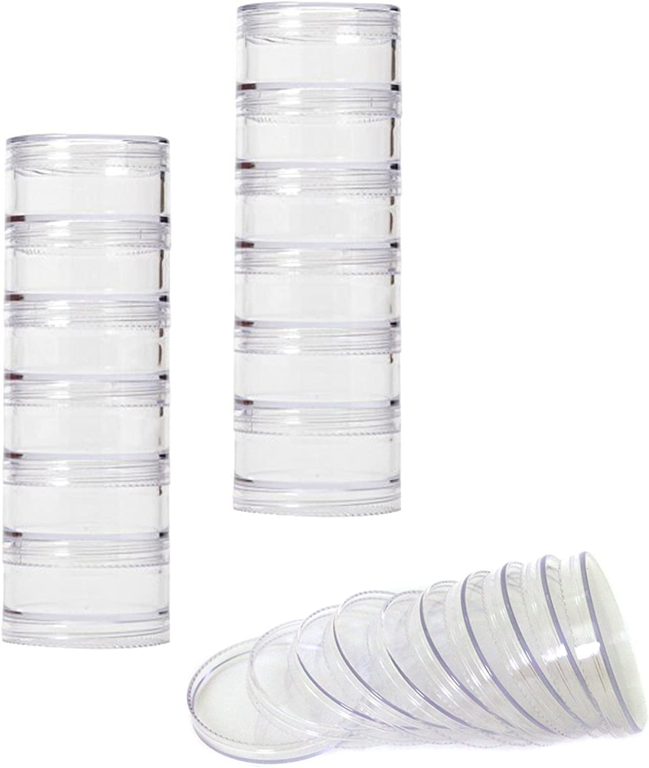 Paylak Storage Stackable Interlocking Clear Containers 12 with Lids 2 ...