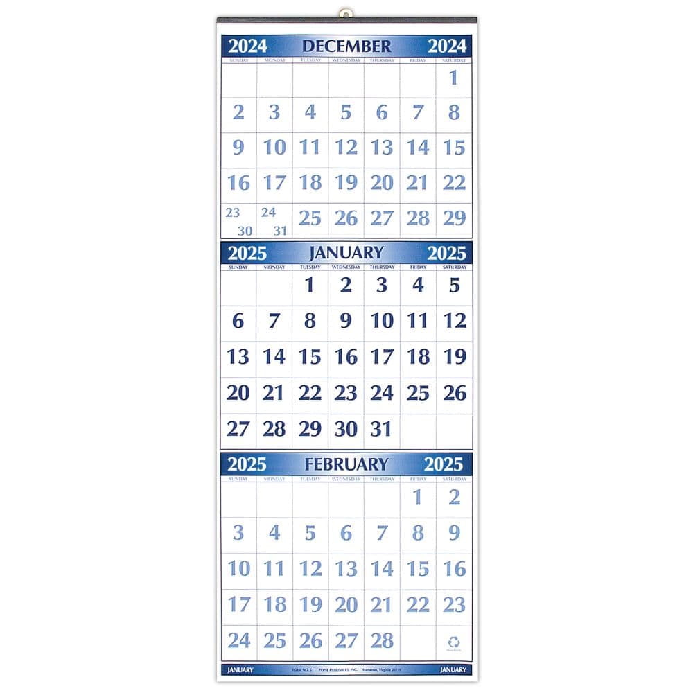 Payne Publishers, Three Month 2025 Wall Calendar - Walmart Business ...