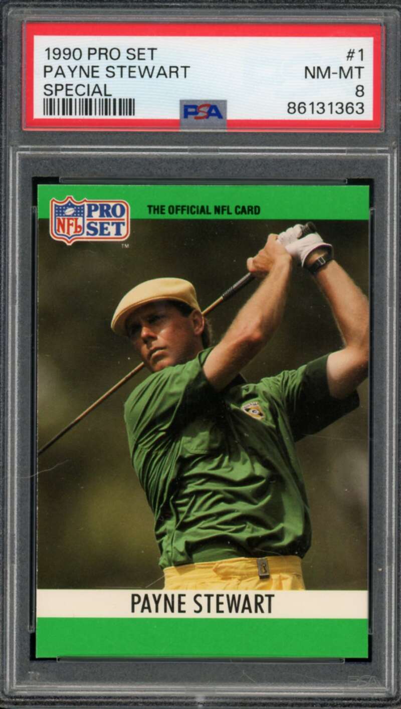 Payne Stewart Card 1990 Pro Set Special Golf #1 PSA 8 - Walmart.com