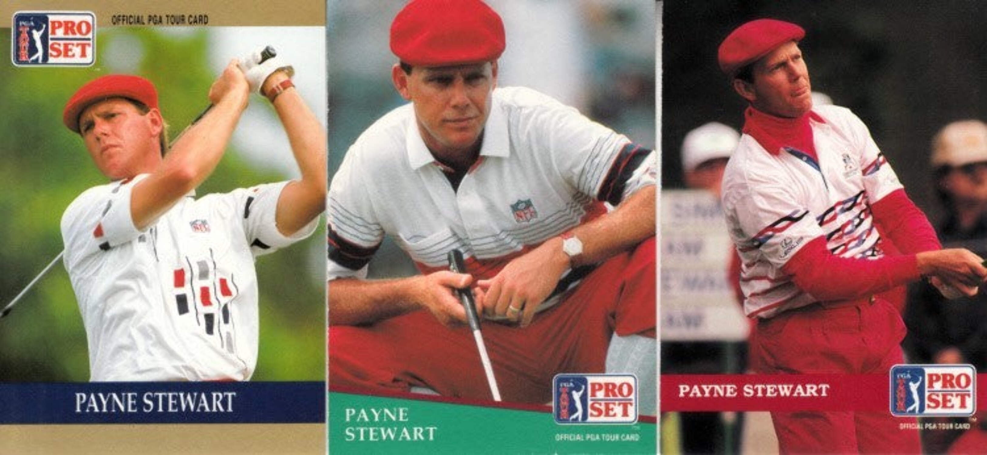 Payne Stewart set of 3 1990 1991 and 1992 Pro Set golf cards - Walmart.com