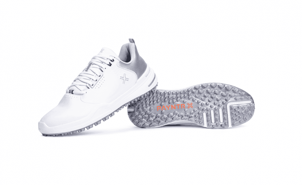 Payntr Golf X 003 F Spikeless Shoes White/Silver/Silver Size 14 Medium ...